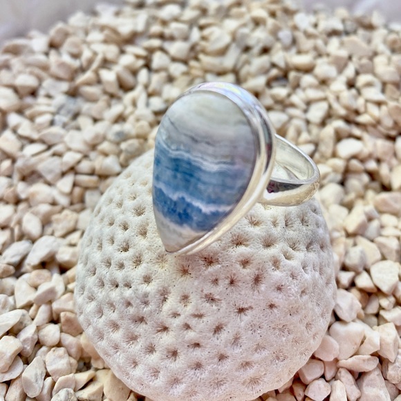 Jewelry | Sterling Silver Solid 925 Blue Scheelite Gemstone Teardrop ...